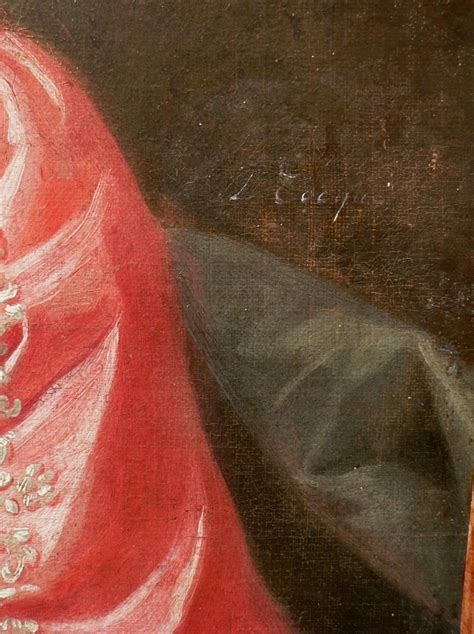 Proantic Louis Tocque 1696 1772 Attribué Portrait Dune Dame Au