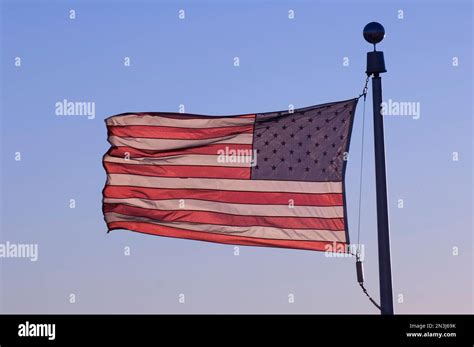 Waving Reverse American Flag