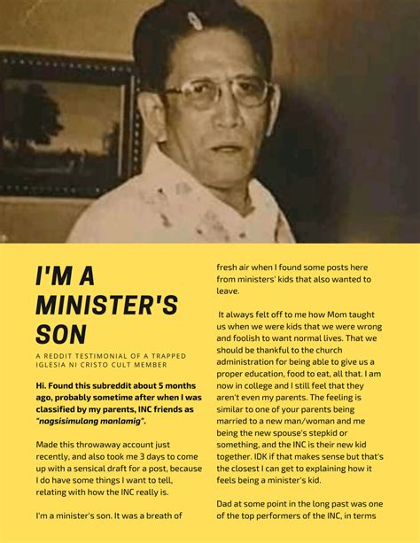 Im A Ministers Son A Reddit Testimonial R Exiglesianicristo