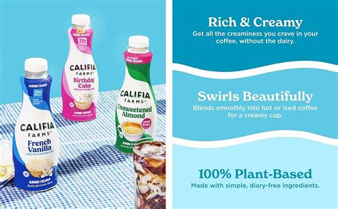 Califia Farms Birthday Cake Almond Milk Coffee Creamer