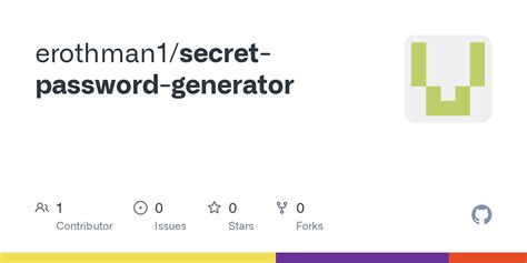 Github Erothman1secret Password Generator · Github