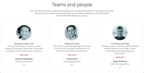 Our Team Page Design Enhancing The Usability Of Meet The Team Pages