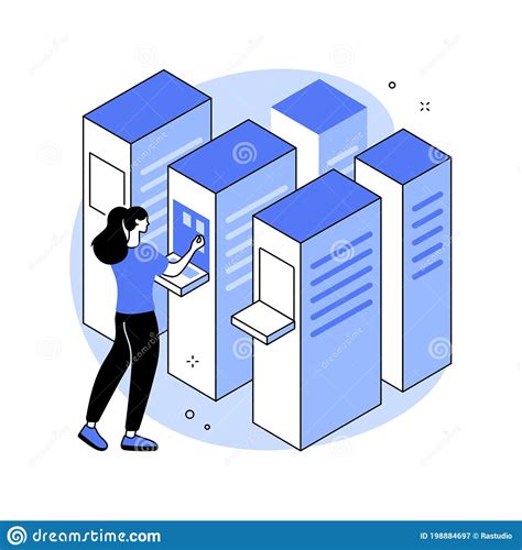 Data Center Abstract Concept Vector Illustration Stock Vector