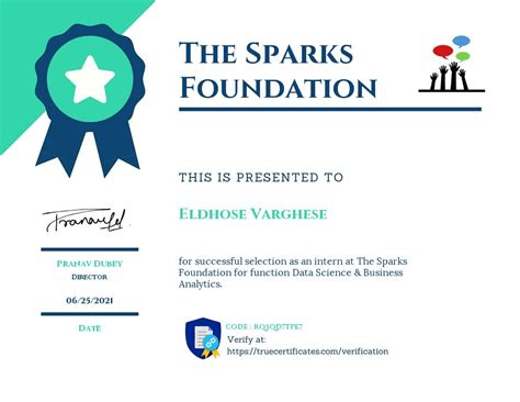 Gripjuly21 Internship Thesparksfoundation Eldhose Varghese