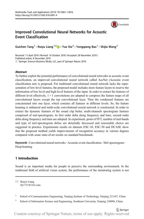 Improved Convolutional Neural Networks For Acoustic Event Classification