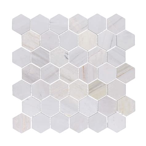 Gd Snowfall 2 Hexagon Honed Cercan Tile