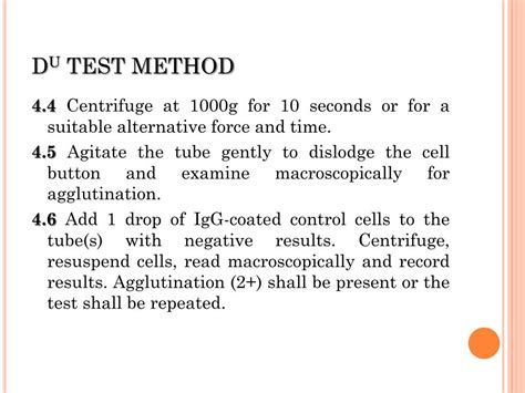Ppt Weak D Testing D U Powerpoint Presentation Free Download Id