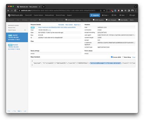 bug stream delete webhook didn t work · issue 1141 · specklesystems