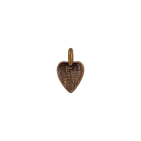 8 Small Antiqued Brass Heart On Flames Charms For Making Etsy