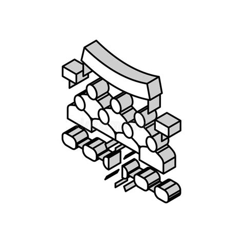 Freedom Of Assembly Isometric Icon Vector Illustration Stock Vector