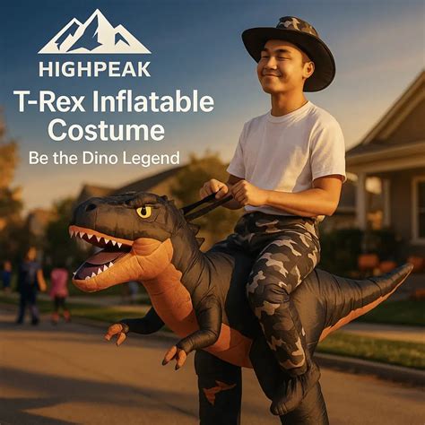 T Rex Inflatable Dinosaur Costume Highpeak