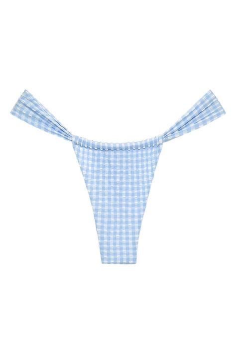 Peri Micro Gingham Sandra Bikini Bottom