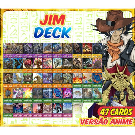 Jim Crocodile Cook 47 Cards Deck Anime Yugioh Gx Yu Gi Oh Baralho De