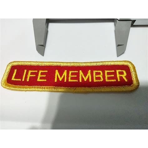 Life Member Patch Etsy