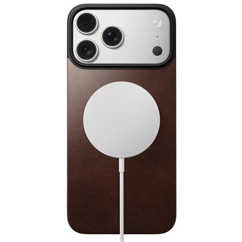 Kjøp Nomad Iphone 17 Pro Max Magnetic Leather Back Rustic Brown På Nett