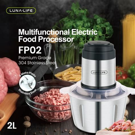 Jual Chopper Luna Life Fp02 Multifunctional Electric Food Processor