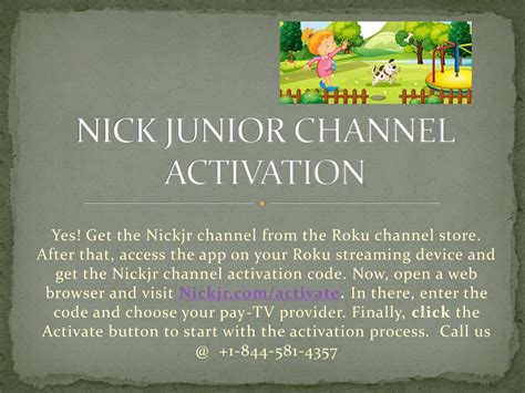 Ppt Activate Nick Jr Device Activation Steps Powerpoint Presentation Id 9944589