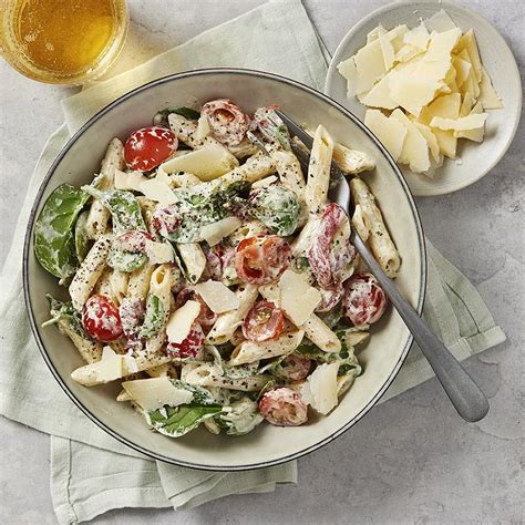 Krämig Pastasallad Recept