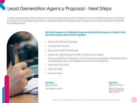 Lead Generation Agency Proposal Next Steps Ppt Powerpoint Presentation