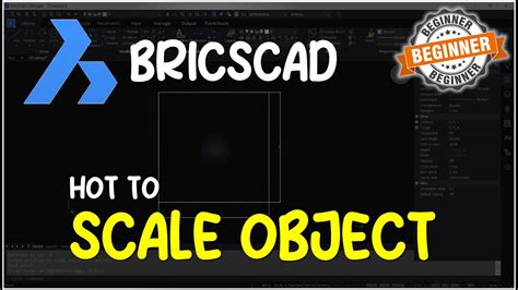Bricscad How To Scale Tutorial Youtube
