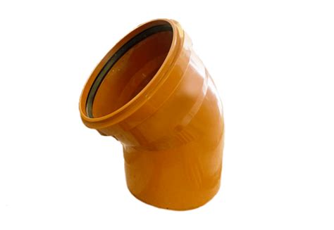 200mm Single Socket Bends 45 Deg Polydrainage