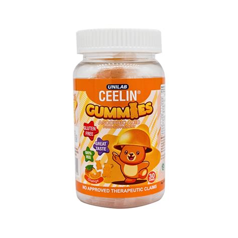 Ceelin Gummies Ascorbic Acid Orange 30s