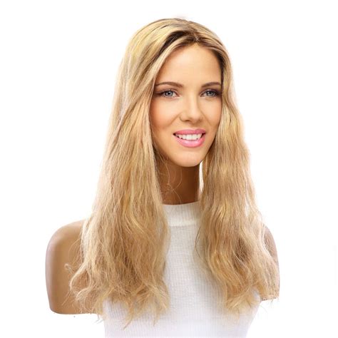 18 Topaz Lace Topper Golden Blonde Wavy Milano Wigs