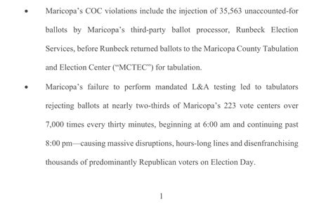 Tracy Beanz On Twitter Fact Maricopa County Did Not Follow Chain Of