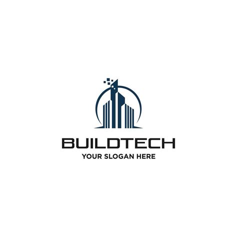 Building Tech Pixel Logo Suitable For Your Design Need Logo