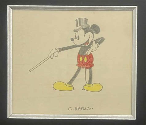 Original Color Drawing For Mickey Mouse In Color Disneyana