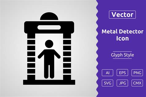 Metal Detector Icon Metal Detector Vector Icon 37059621 Vector Art At