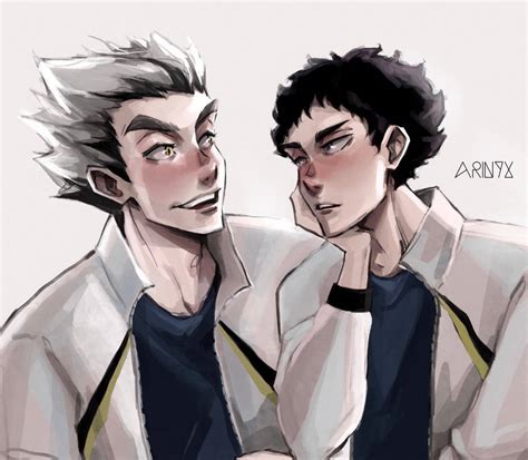Bokuto X Akaashi From Haikyuu By Arinyxart On Deviantart