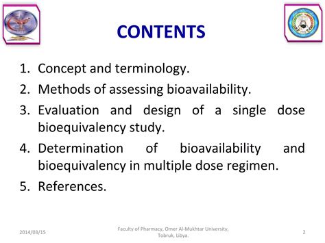 Bioavailability Ppt
