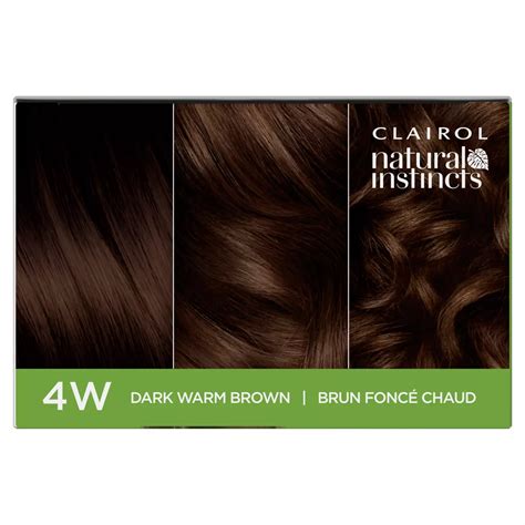 Clairol Natural Instincts Vegan Demi Permanent Hair Color 4w Dark