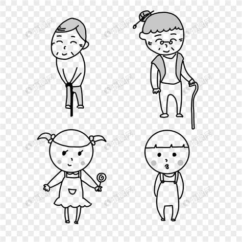 简笔画人物元素素材下载 正版素材401508528 摄图网