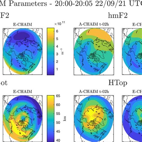 Example Of The Geographic Variation Of The Four Active Ionospheric