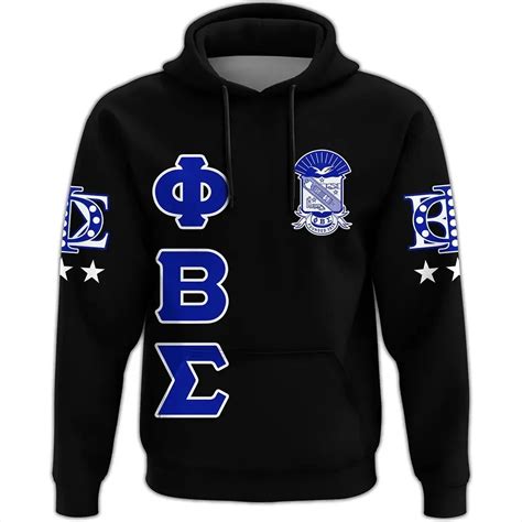 Phi Beta Sigma Fraternity Hoodie Greek Life Clothing By Gettee Store