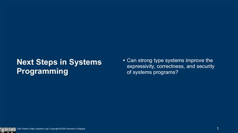 Colin Perkins Teaching 2023 2024 Advanced Systems Programming Hm