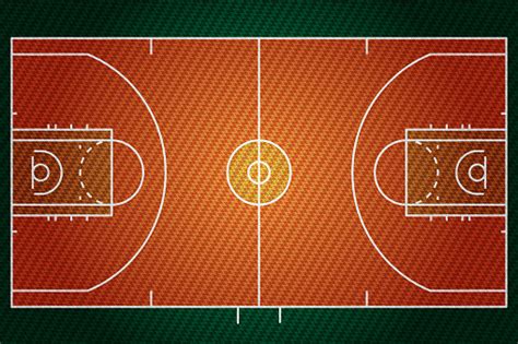 현실적인 자 수 패치 작업 Baseketball 법원 필드 요소 벡터 일러스트 레이 션 디자인 컨셉의 질감