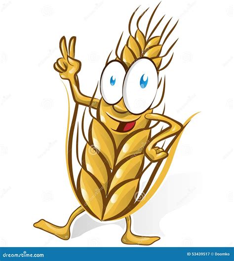Wheat Cartoon Isolated Stock Vector Illustration Of Vector 53439517