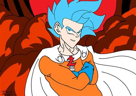 One Punch Saiyan By Nikemiketike On Deviantart