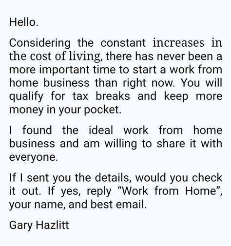 Work From Home Scam R Commonscams