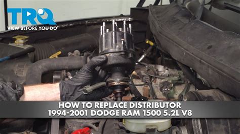 How To Replace Distributor 1994 2001 Dodge Ram 1500 5 2l V8 Youtube