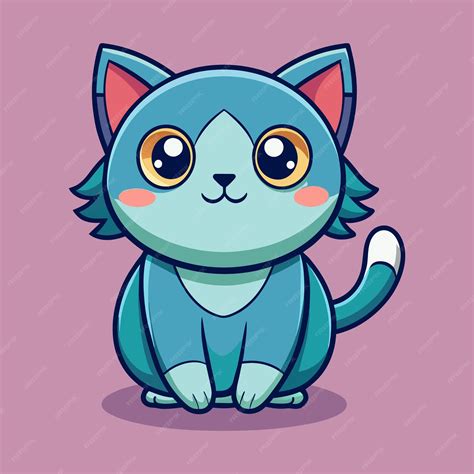 Premium Vector Cat Cryptid Cute Kawaii Vector Art Illustration