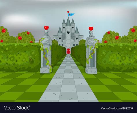 Palace Of Queen Hearts Royalty Free Vector Image