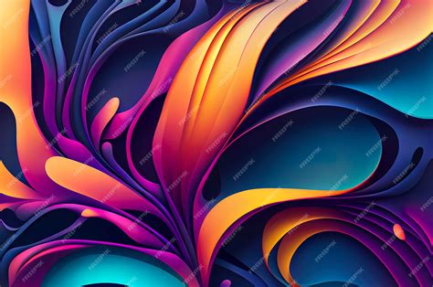 Premium Photo Organic Abstract Gradient Wallpaper Background