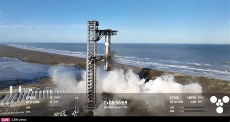 Spacex Catches Super Heavy Booster But Starship Blows Up On Ascent