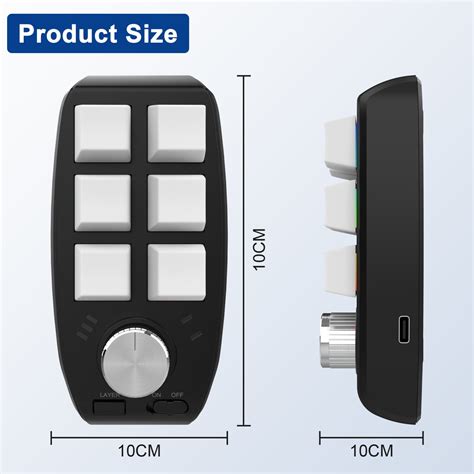 Bluetooth Wireless RGB Custom Mechanical Keyboard Keys Knob