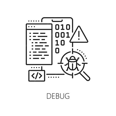 Premium Vector Debug Web App Develop And Optimization Icon Of