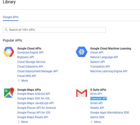 Configure The Google Calendar API